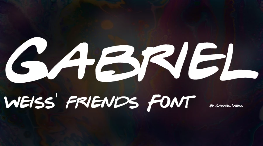 Gabriel weiss' friends font free download