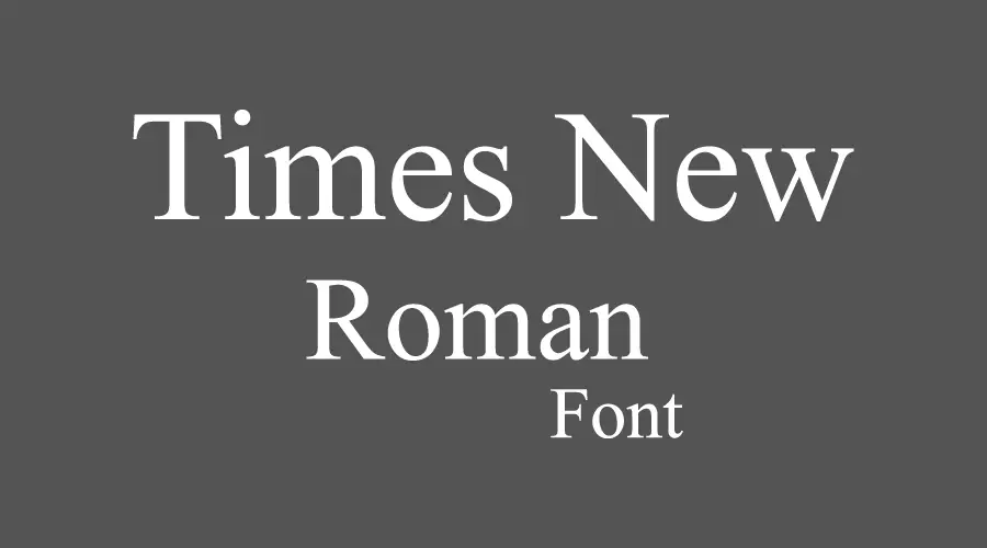 Times New Roman Font Free Download
