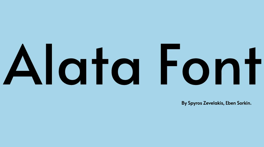 Alata Font Free Download