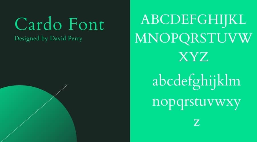 Cardo Font Download Free | Dafont Online