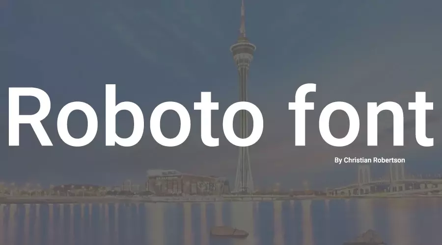 Roboto Font Download Free | Dafont Online