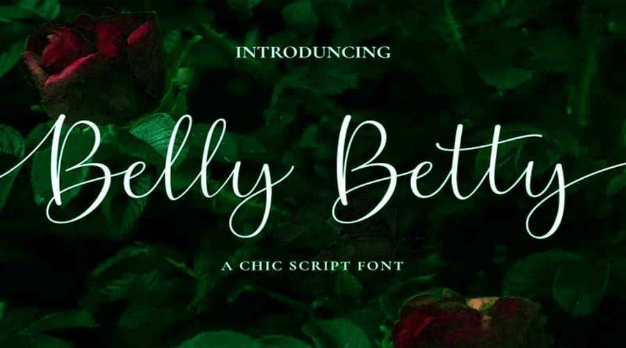 Belly Betty Script Font download Free | Dafont Online