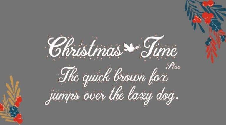 Christmas Time Font download Free | Dafont Online