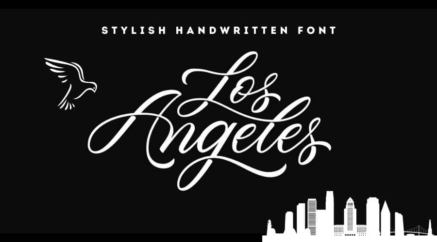 Los Angeles Modern Script Font download Free | Dafont Online