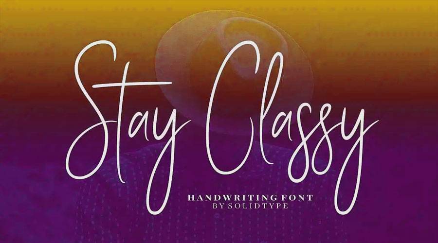 Stay Classy download Free | Dafont Online