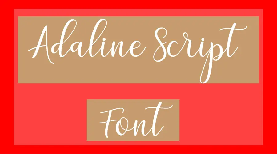 Adaline Script Font Download| Dafont Online