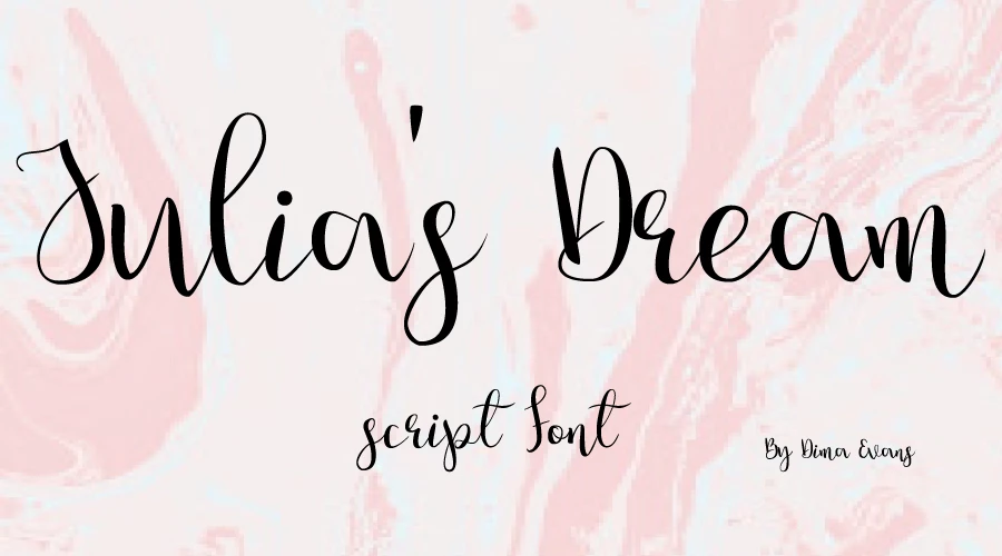 Julia's Dream script Font download | Dafont Online
