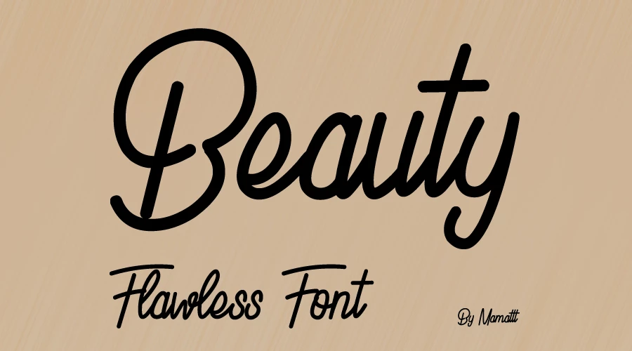 Beauty Flawless Font download | Dafont Online