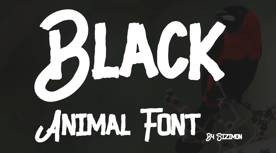 Black Animal Font download | Dafont Online