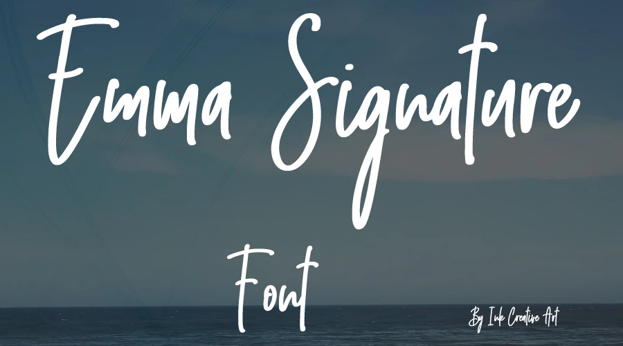 Emma Signature Font download | Dafont Online