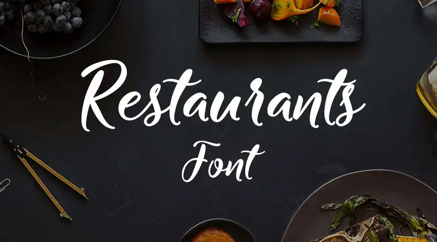 Restaurants Script Font Free Download| Dafont Online
