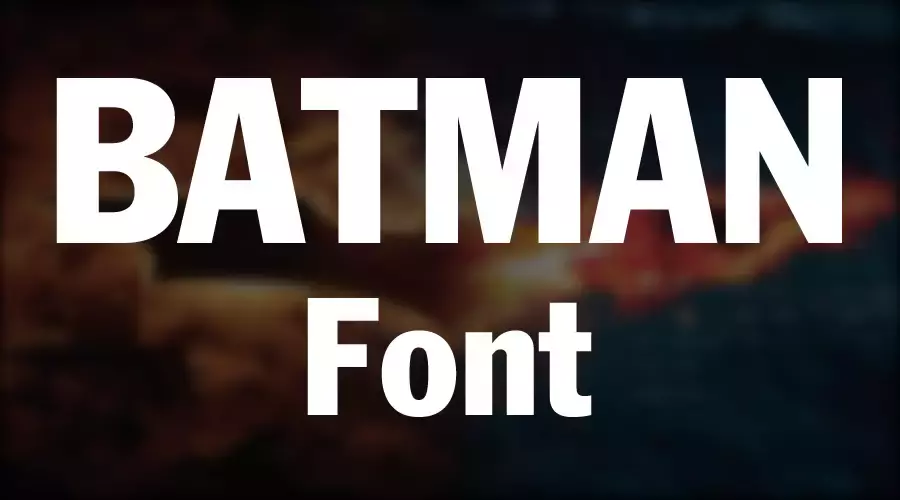 Batman Font Free Download | Dafont Online