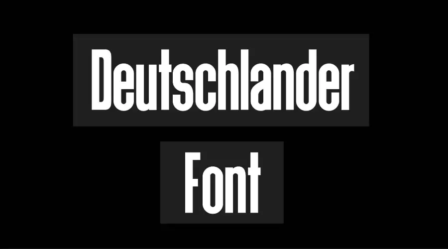Deutschlander Font Free Download | Dafont Online